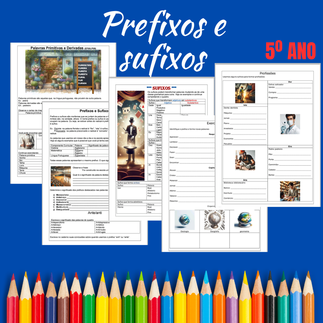 Prefixos e Sufixos - Palavras derivadas e primitivas - Ludimila Mar...