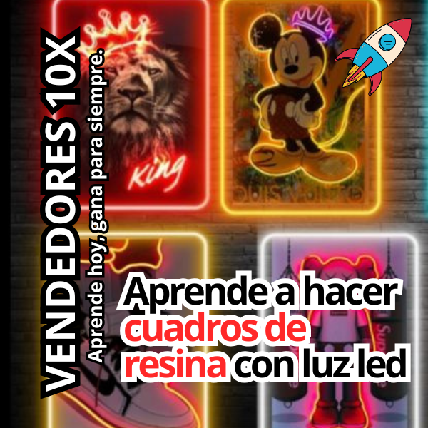 Cuadros de Resina y Luz Led - José Guadalupe Galindo Banda | Hotmart