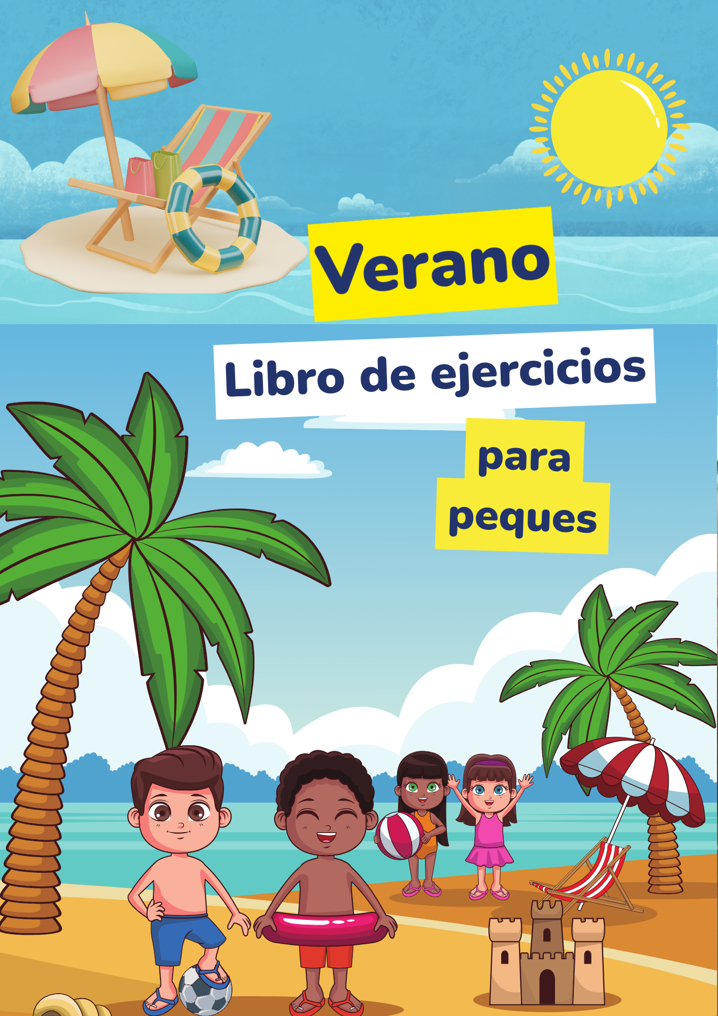 Verano. Libro de ejercicios para peques._56 páginas. • Bilingual ac...
