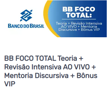 BANCO DO BRASIL FOCO TOTAL - Teoria + Revisão Intensiva AO VIVO + M...