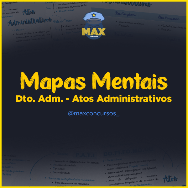 Mapas Mentais - Direito Administrativo - Atos Administrativos - Tha...