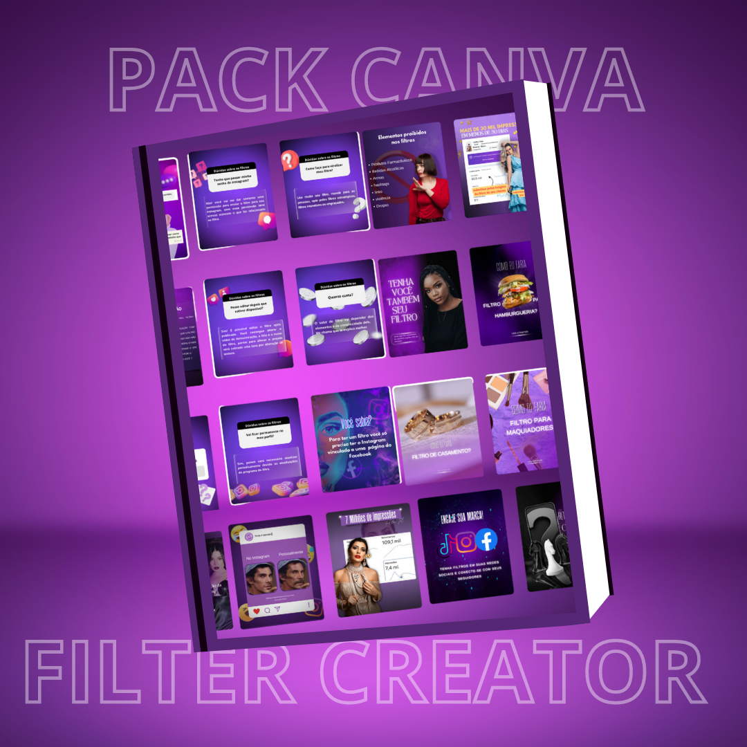 Pack de filter creator - Pamela Borssatto | Hotmart