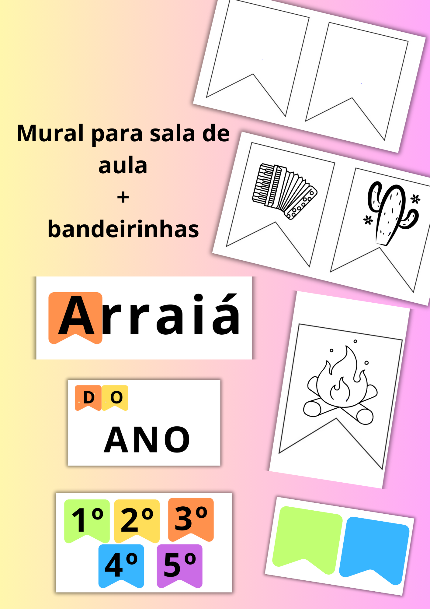Mural de Festa Junina: Decoração para Sala de Aula - Planejamento d...