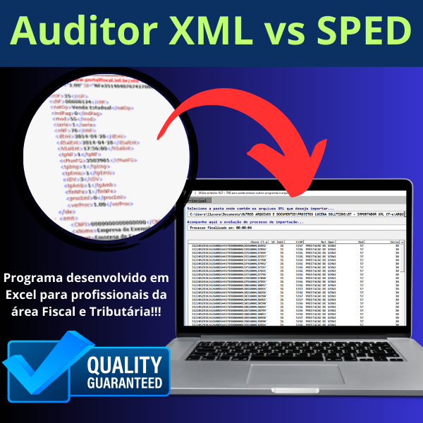 Programa Auditor XML vs SPED FISCAL - Leonardo Lucena | Hotmart
