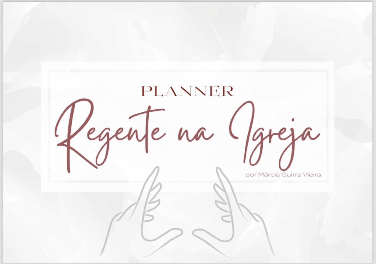 Planner "Regente na Igreja" (Cinza e Marrom) - Regente na Igreja
