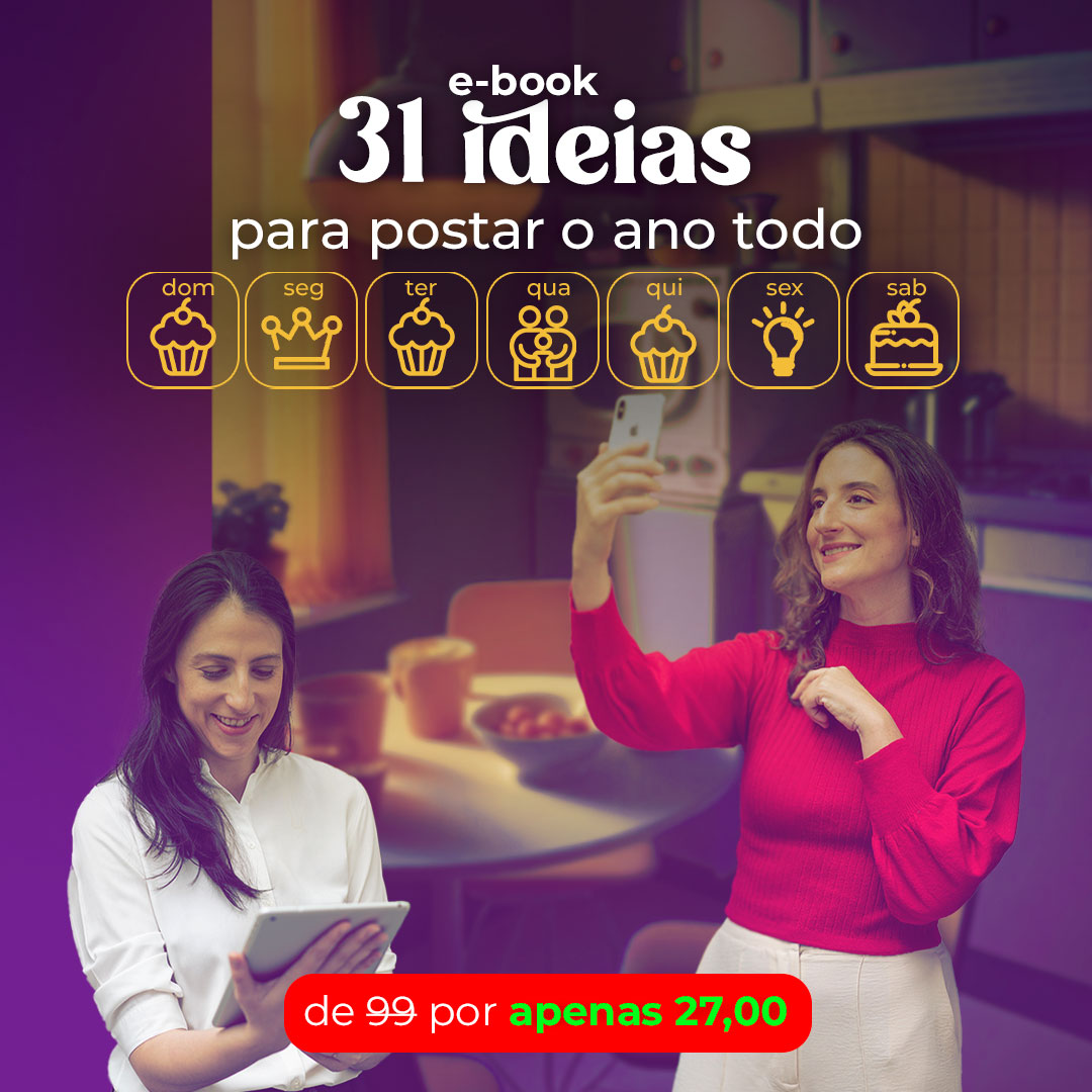 31 Ideias para postar o ano todo - Ideias para Confeitarias | Hotmart