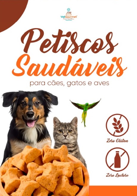 E-book de Petiscos para cães, gatos e aves