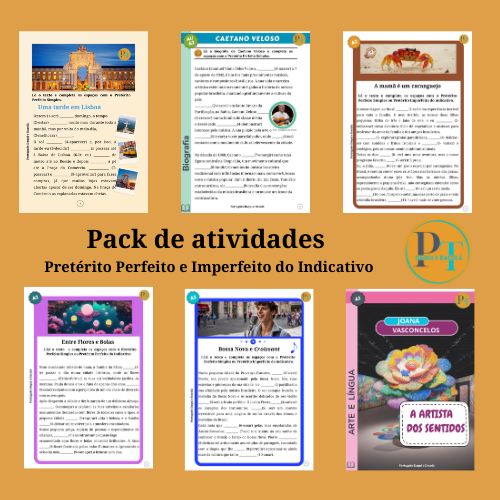 Pack Atividades Pretérito Perfeito e Imperfeito - Português Europe...
