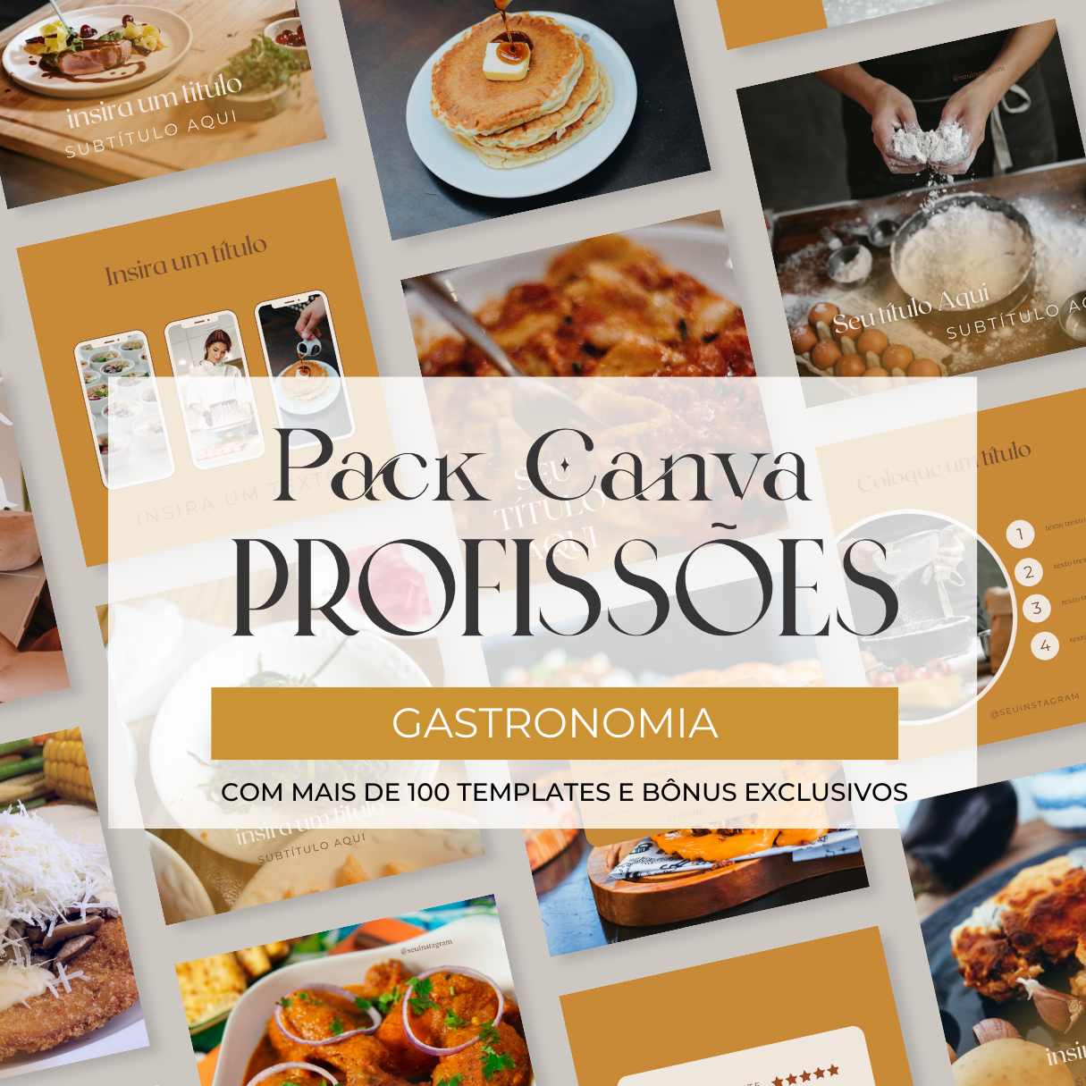 Pack feed | Gastronomia - Camila Beckeer | Hotmart