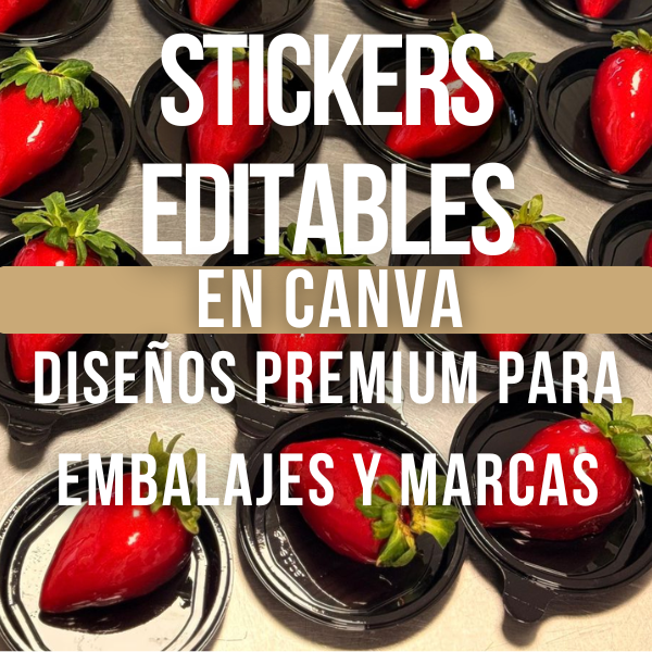 Stickers Editables en Canva: Diseños Premium para Embalajes y Marca...