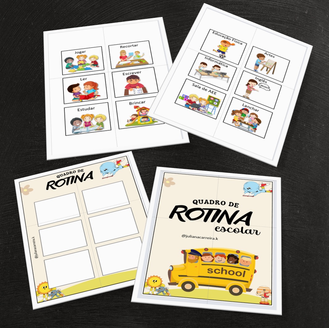 QUADRO DE ROTINA ESCOLAR - Juliana Carreira | Hotmart