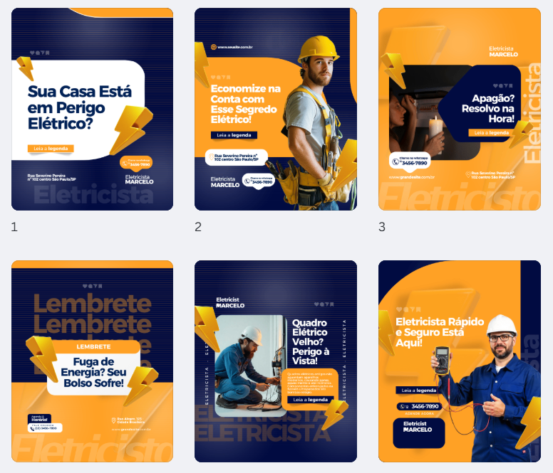 Pack Eletricista - Canva para empreendedoras | Hotmart