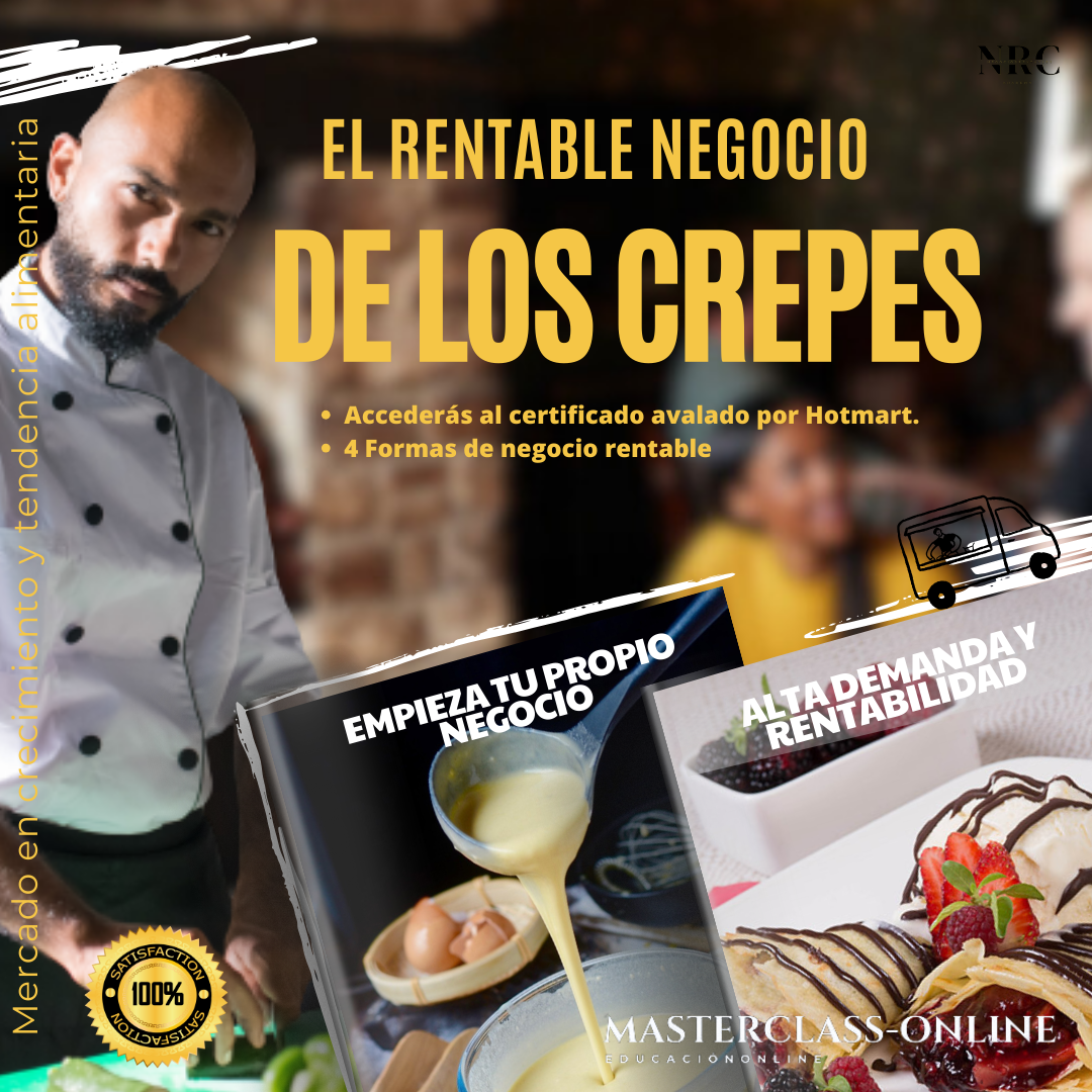 "El Rentable Negocio de los Crepes" - Vivenomada.digital | Hotmart