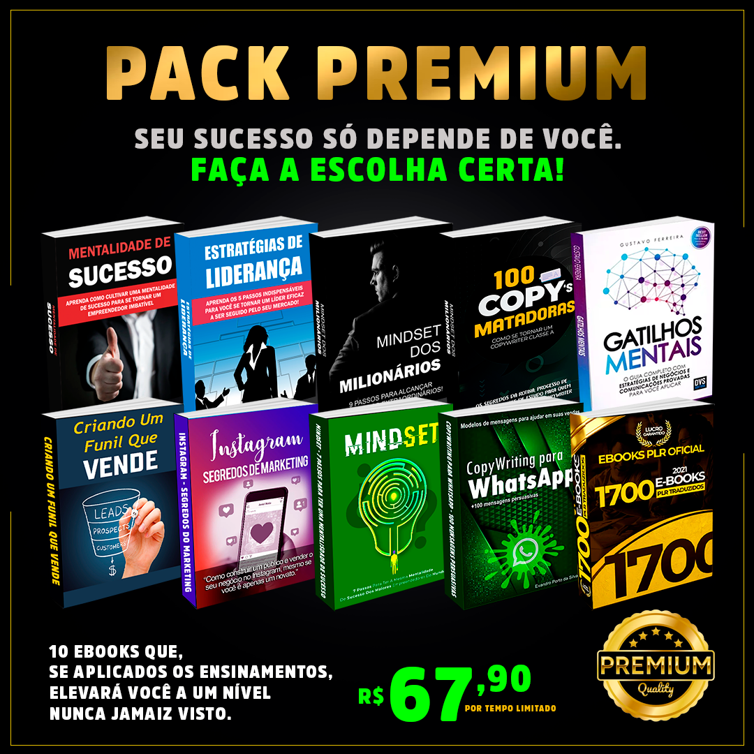 MENTE MILIONÁRIA - PACK PREMIUM
