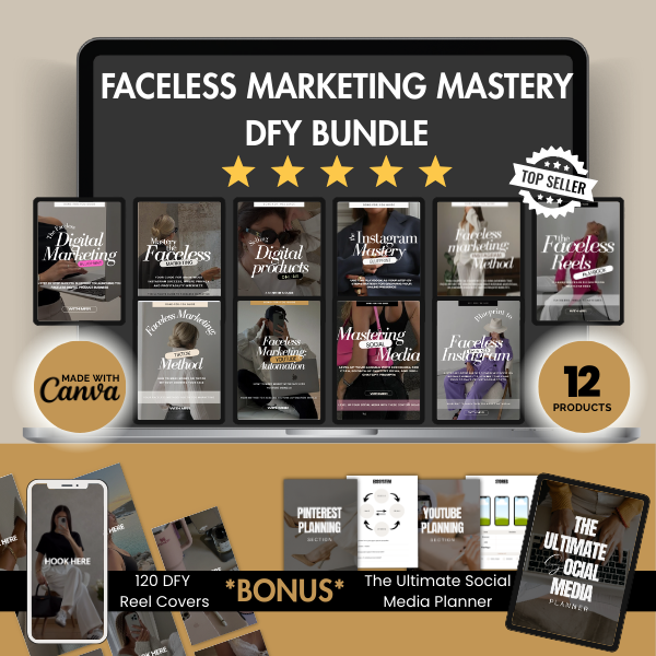 Faceless Marketing Mastery Bundle
