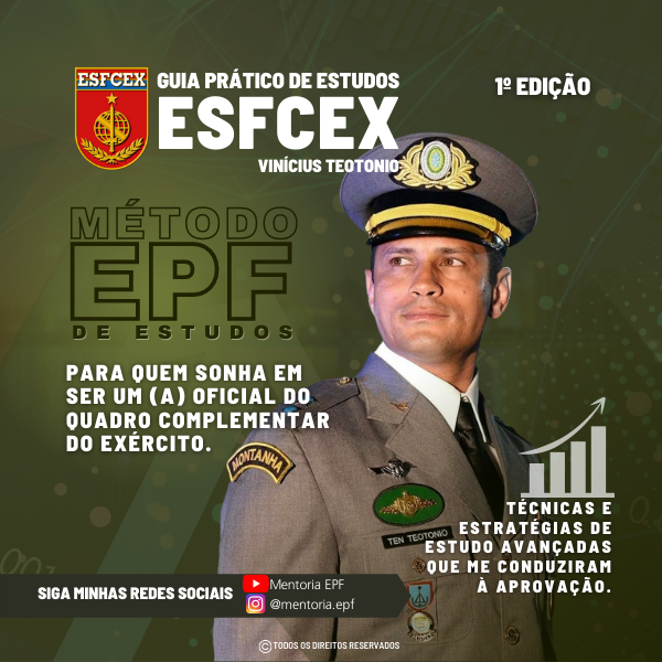 GUIA PRÁTICO DE ESTUDOS - CONCURSO ESFCEX - MENTORIA EPF | Hotmart