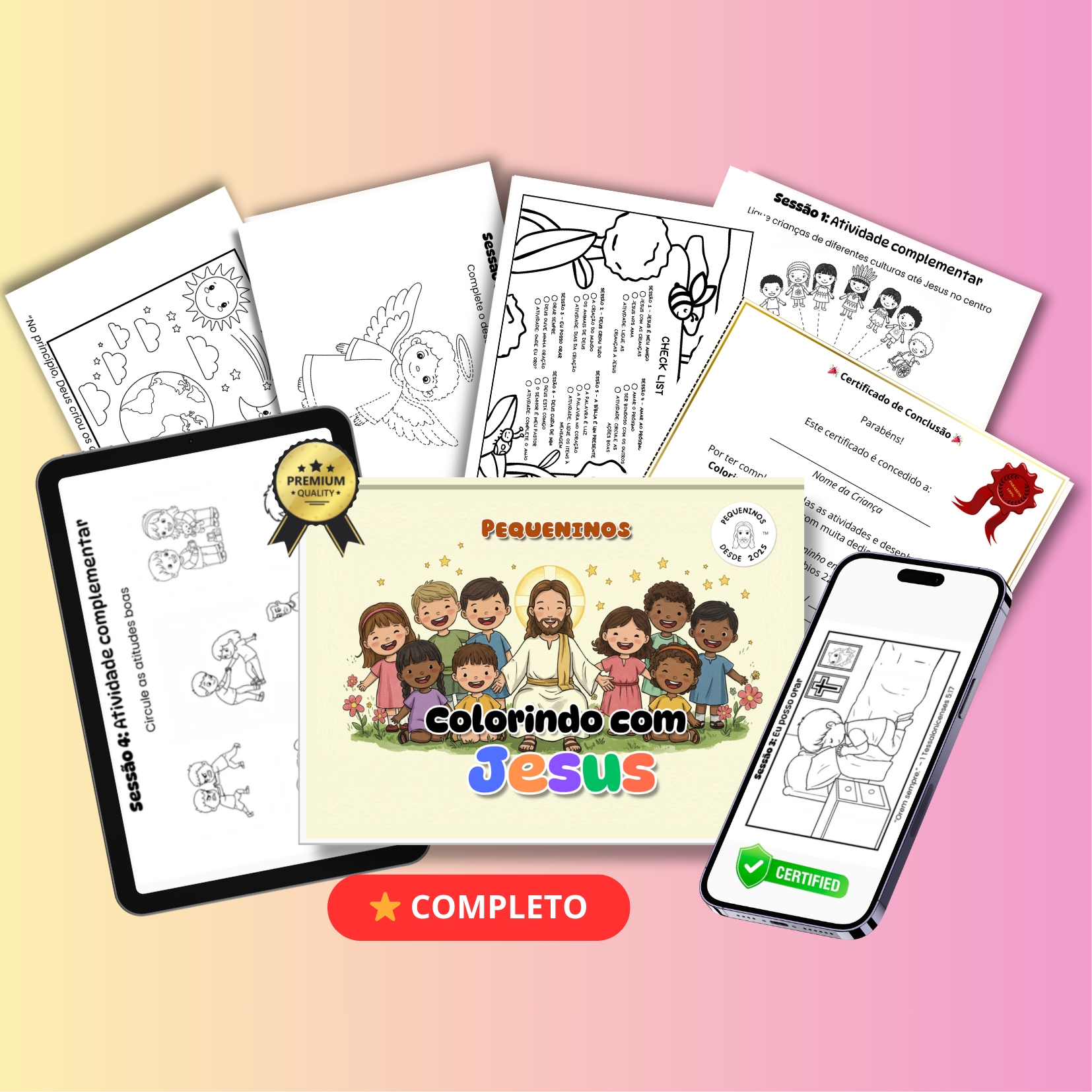 Pequeninos - Colorindo com Jesus - Beatriz Bernardes | Hotmart