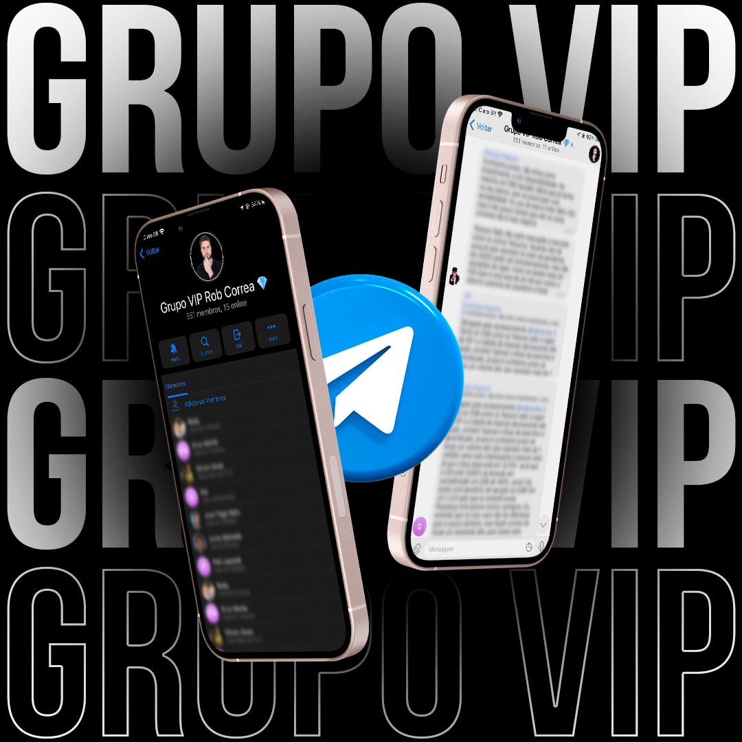 Grupo VIP no Telegram - Rob Correa | Hotmart