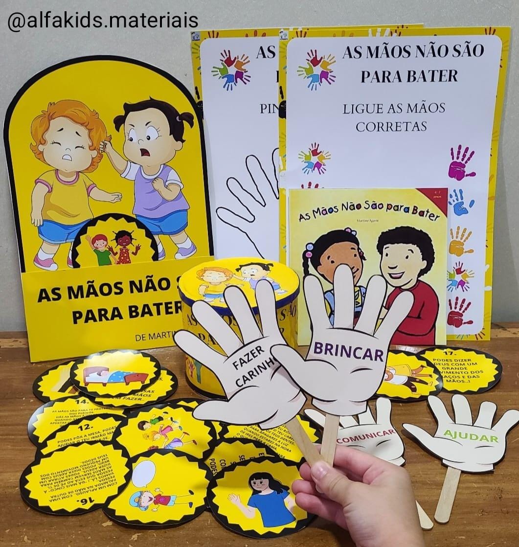 KIT AS MÃOS NÃO SÃO PARA BATER - FERNANDA OLIVEIRA DA SILVA | Hotmart