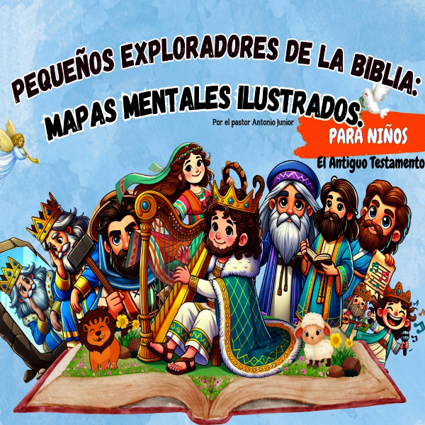 Pequeños exploradores de la Biblia: mapas mentales ilustrados.