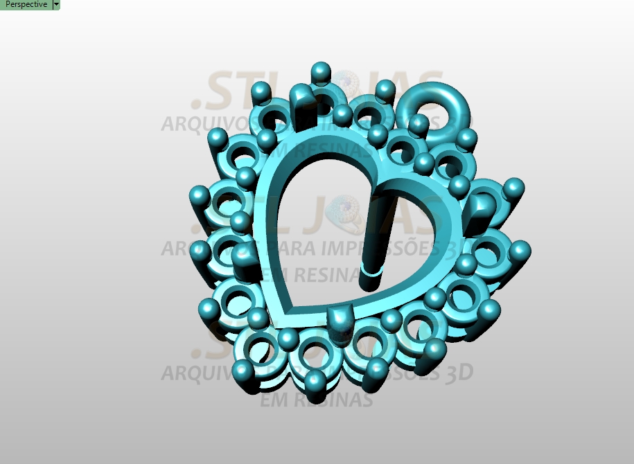 BRINCO CORAÇÃO Arquivo para impressão 3D. Formato STL - STL JOIAS a...