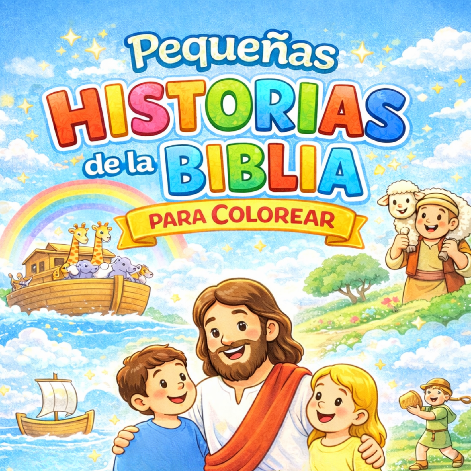 Pequeñas Historias de la Biblia para Colorear: Una Herramienta Crea...