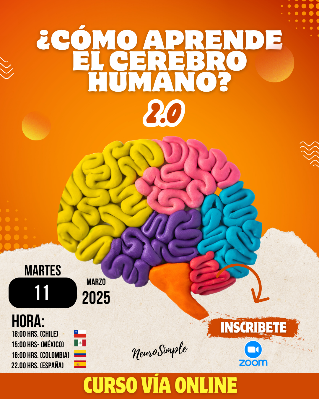 Inscripción ¿Cómo Aprende el Cerebro Humano? - Jaime Olivos Daza
