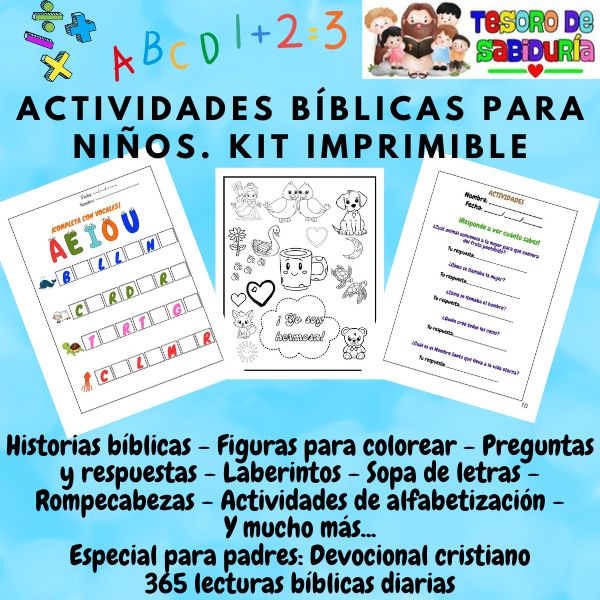 ACTIVIDADES BÍBLICAS PARA NIÑOS - TESORO DE SABIDURÍA - Aníbal Baig...