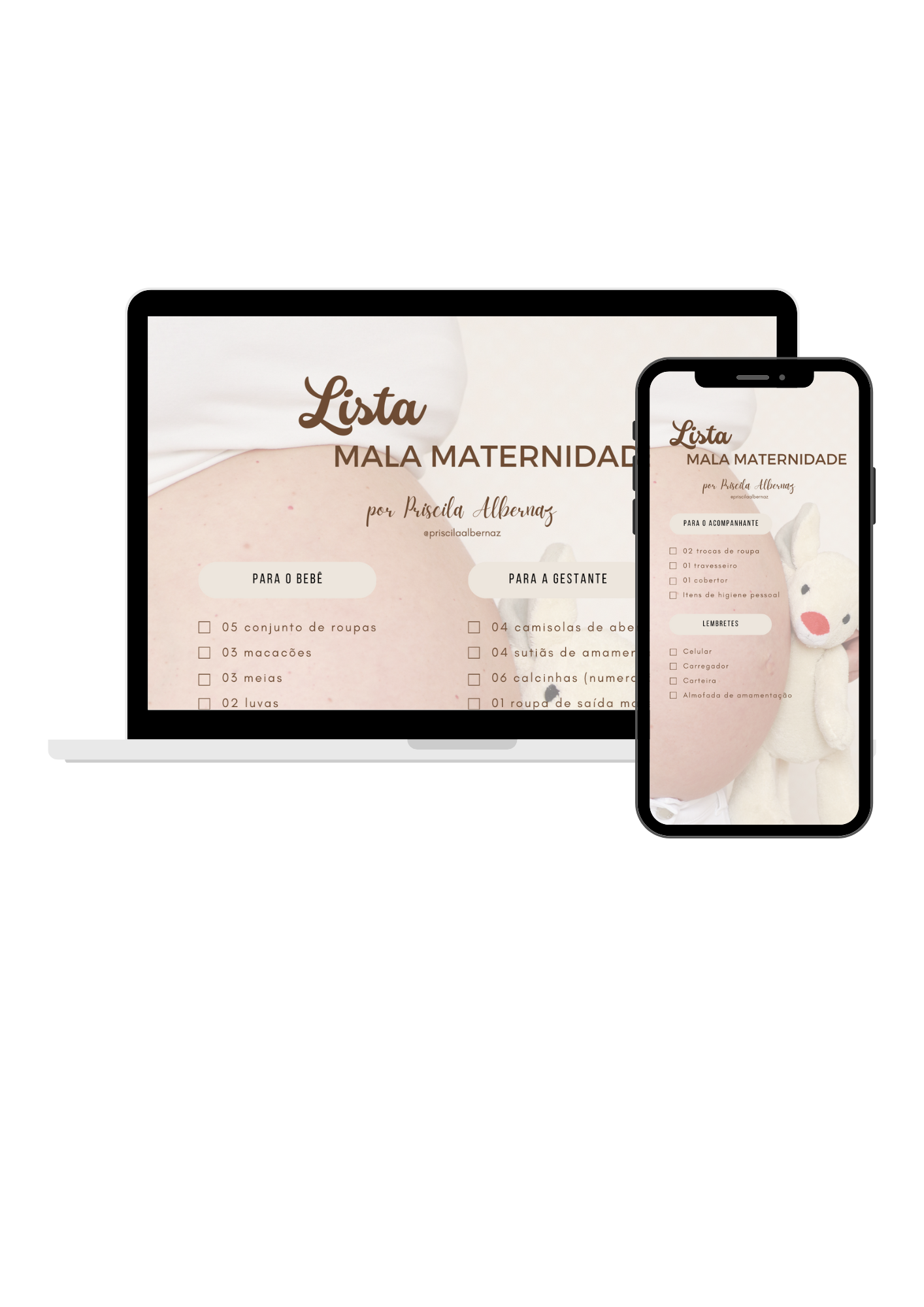 Lista Mala Maternidade - Priscila Albernaz | Hotmart