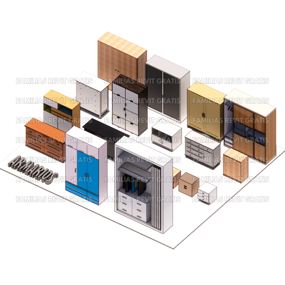 FAMILIAS REVIT PREMIUM DE CLOSET Y ARMARIOS - MASTER BIM | Hotmart