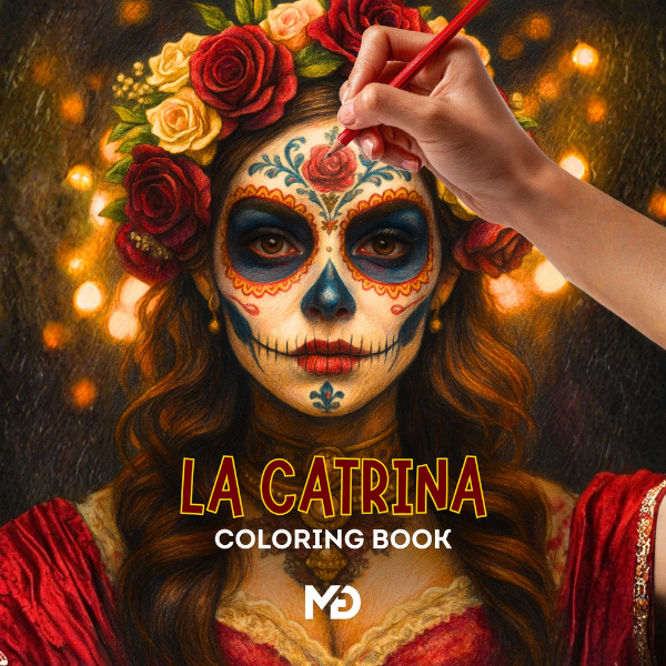 La Catrina - Coloring Book - Evian Bononi | Hotmart