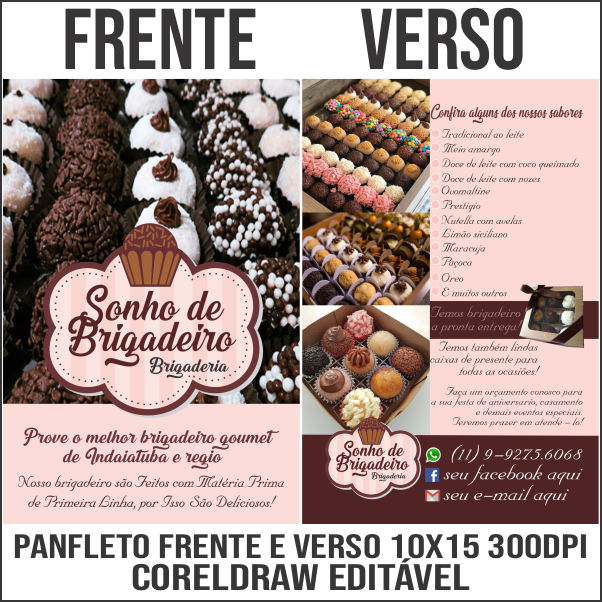 Panfletos editável 10x15 cm frente e verso 300dpi pronto para impre...