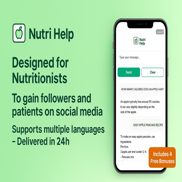 Nutri Help – AI Chatbot for Nutritionists