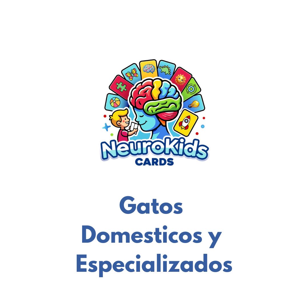 Gatos - Domesticos y Especializados - NeuroKidsCards | Hotmart