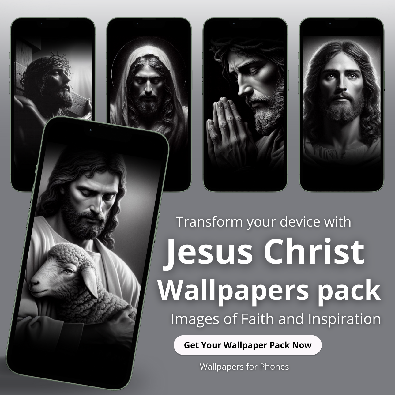 Faith & Inspiration: Jesus Christ Wallpapers Pack - Creatifabri...