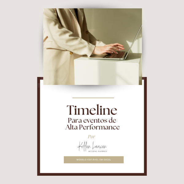 Timeline Para Eventos de Alta Performance – Modelo Editável em Exc...