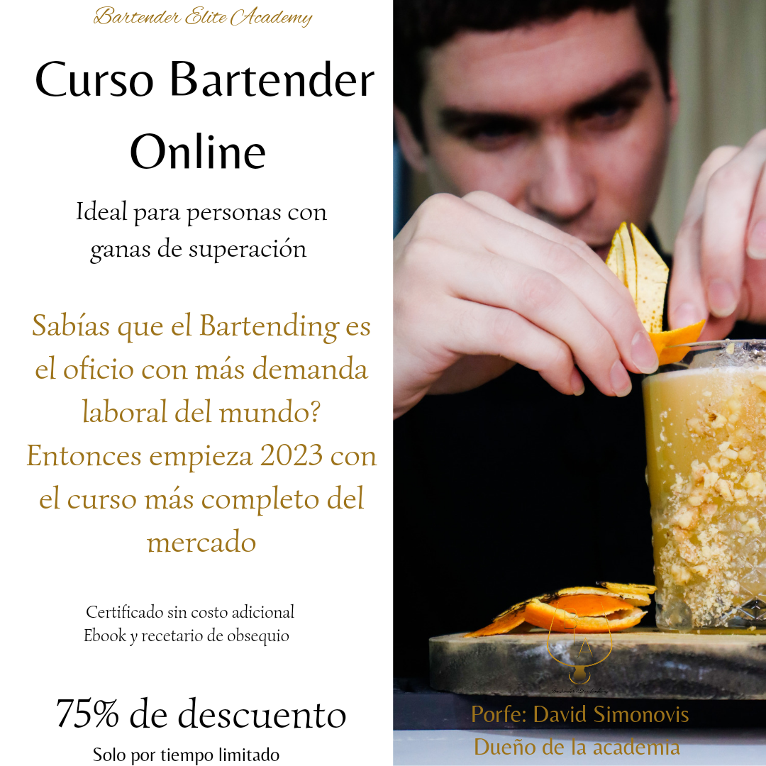Programa Bartender Profesional - David Simonovis | Hotmart