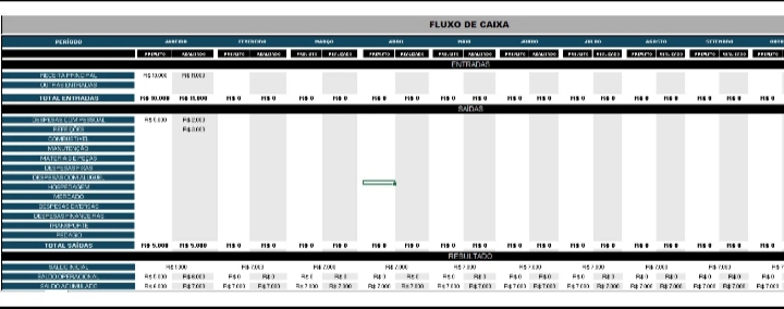 Planilha de Fluxo de Caixa 2025 - Adriana De oliveira | Hotmart