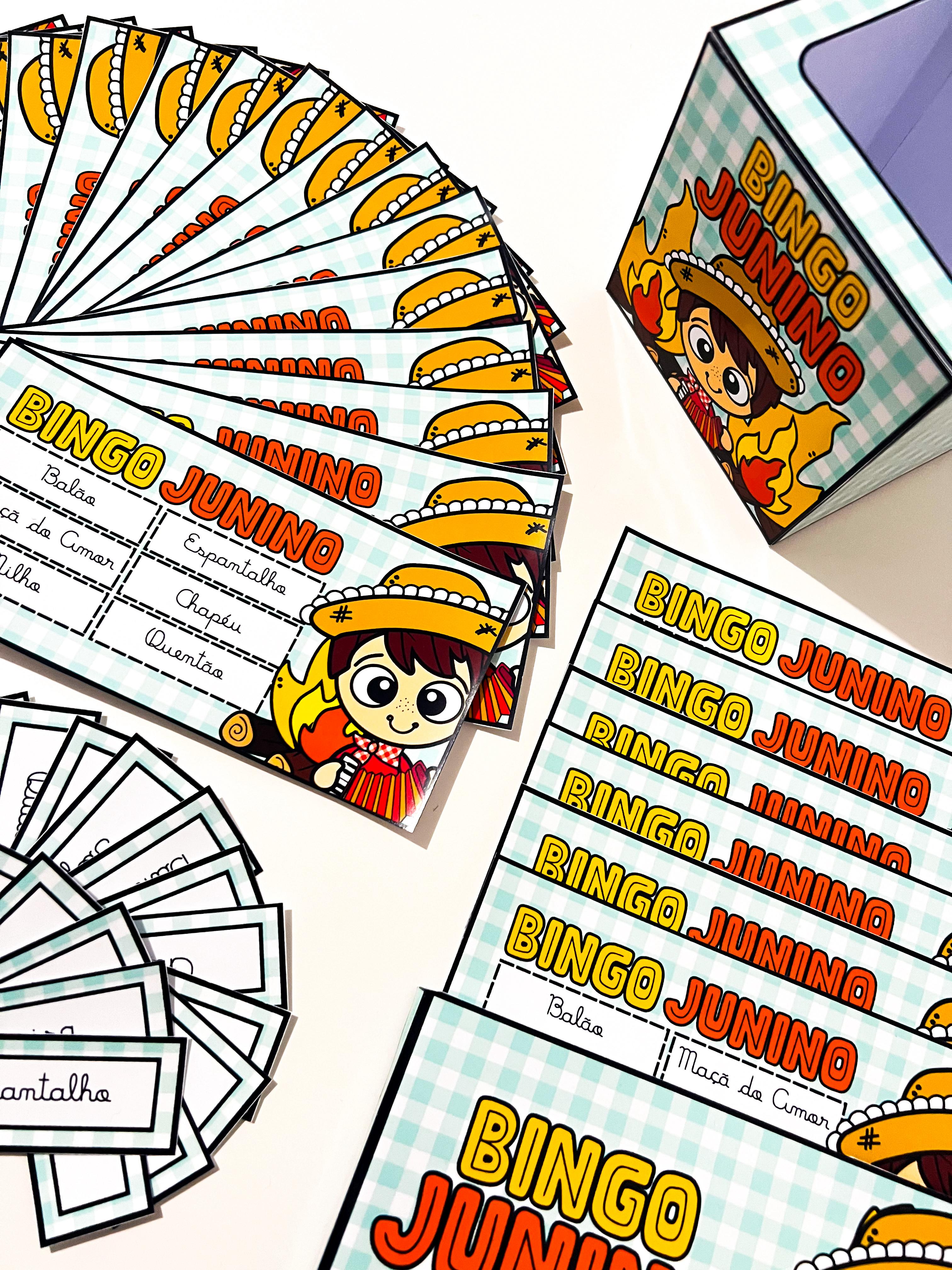 BINGO JUNINO (letra cursiva) - Lidiane Thalita | Hotmart