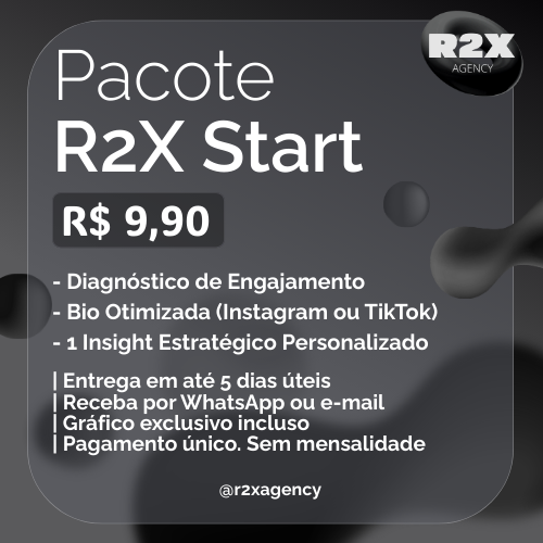 Pacote R2X Start – Diagnóstico Digital Estratégico - Iago Caetano