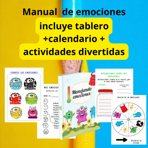 Tablero la Emociones y Sentimientos [ de 4 a 12 años] - Yesenia Sar...