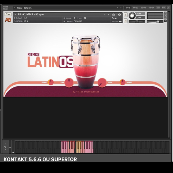 RITMOS LATINOS - loops de Percussão - Kontakt