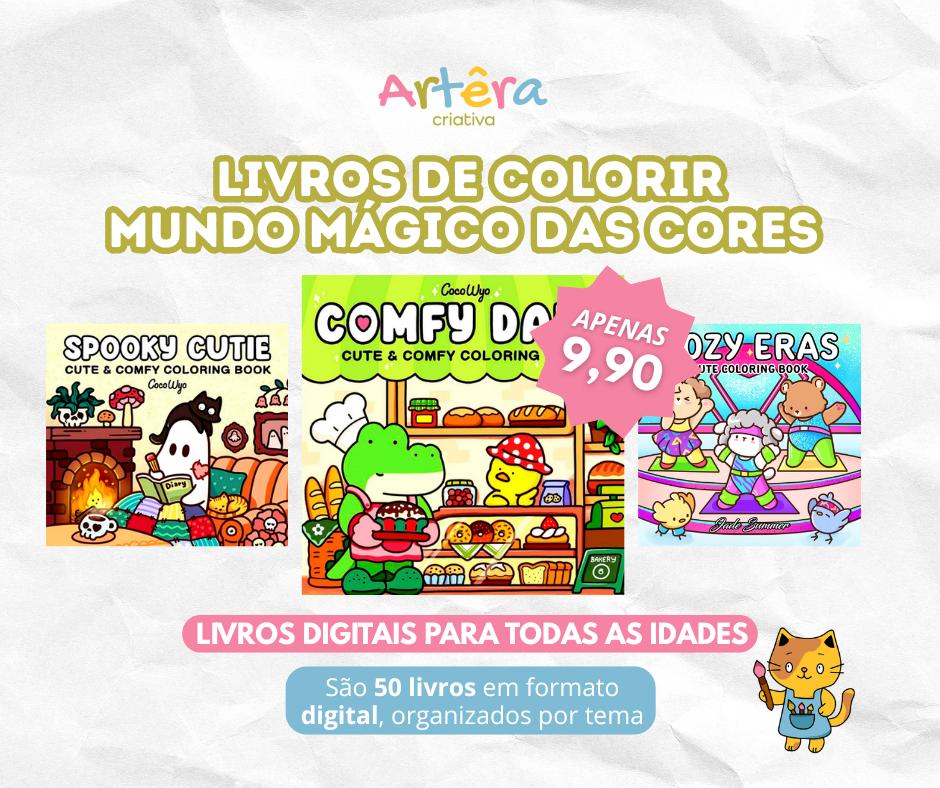 LIVRO DE COLORIR - KIT "O MUNDO MÁGICO DAS CORES" - LIVROS DIGITAIS...