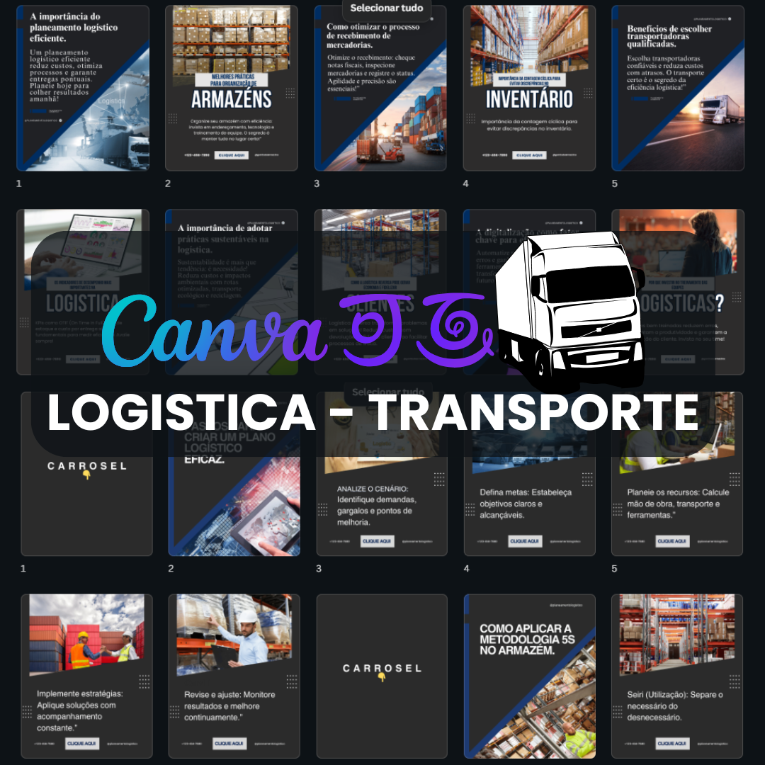Pack Canva Logística - André Rodrigues Games | Hotmart