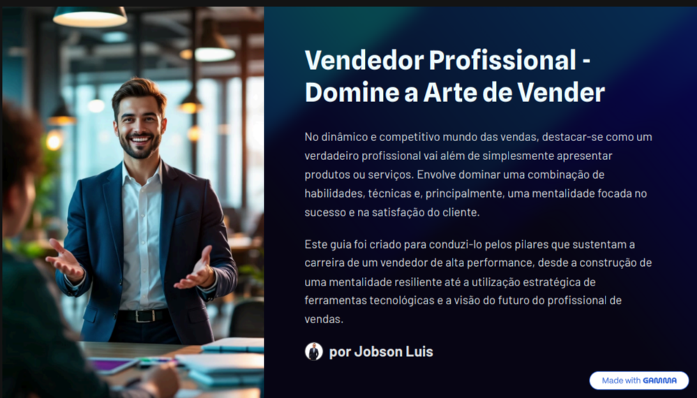Vendedor profissional - Domine a arte de vender A mentalidade de um...