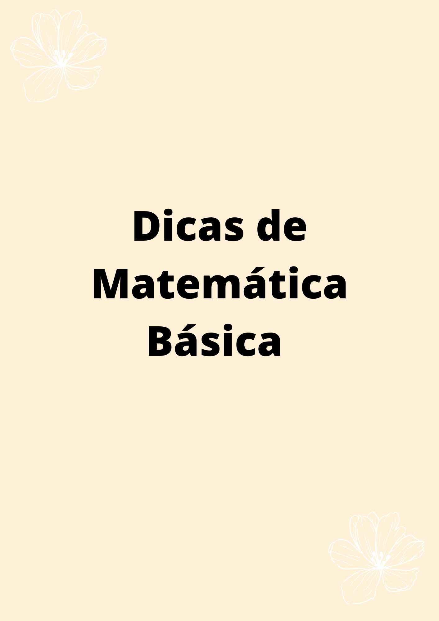 Dicas de Matemática Básica - Catarina Duque | Hotmart