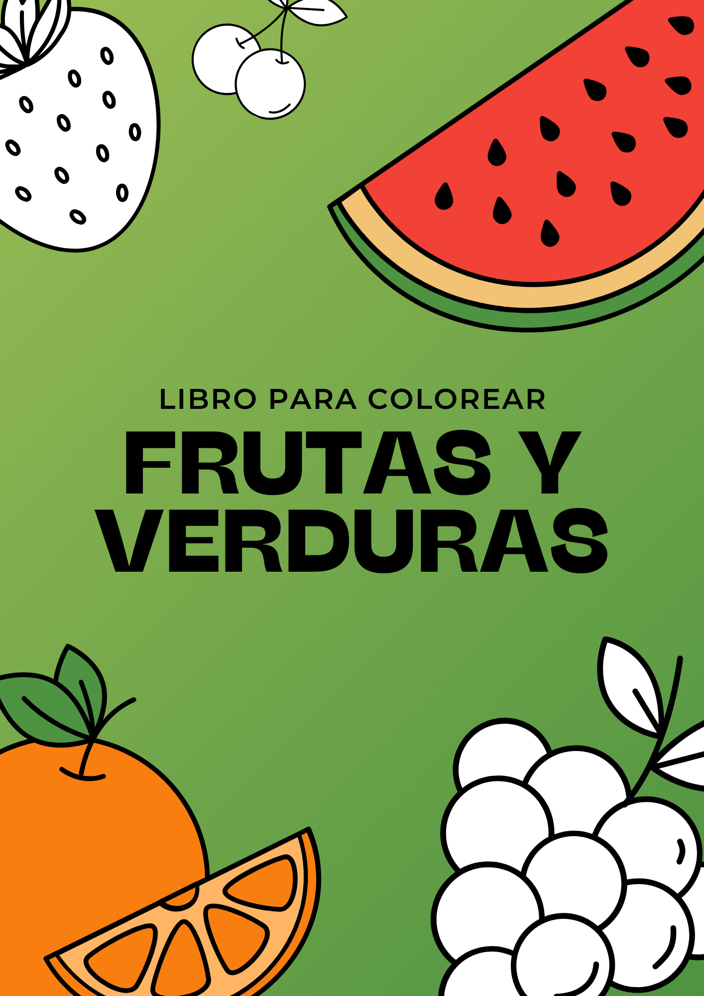 Colorea y Aprende: Frutas y Verduras - Manuela Rodriguez | Hotmart