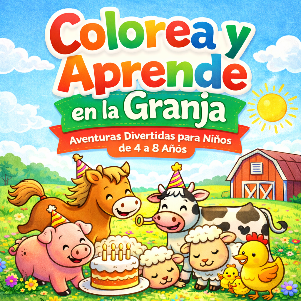 “Colorea y Aprende en la Granja” - Vivi Andrea Molina | Hotmart