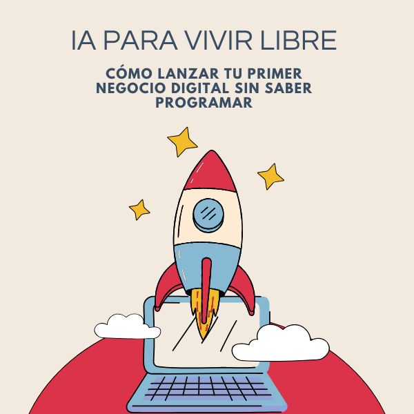 IA PARA VIVIR LIBRE: cómo lanzar tu primer negocio digital sin saber programar