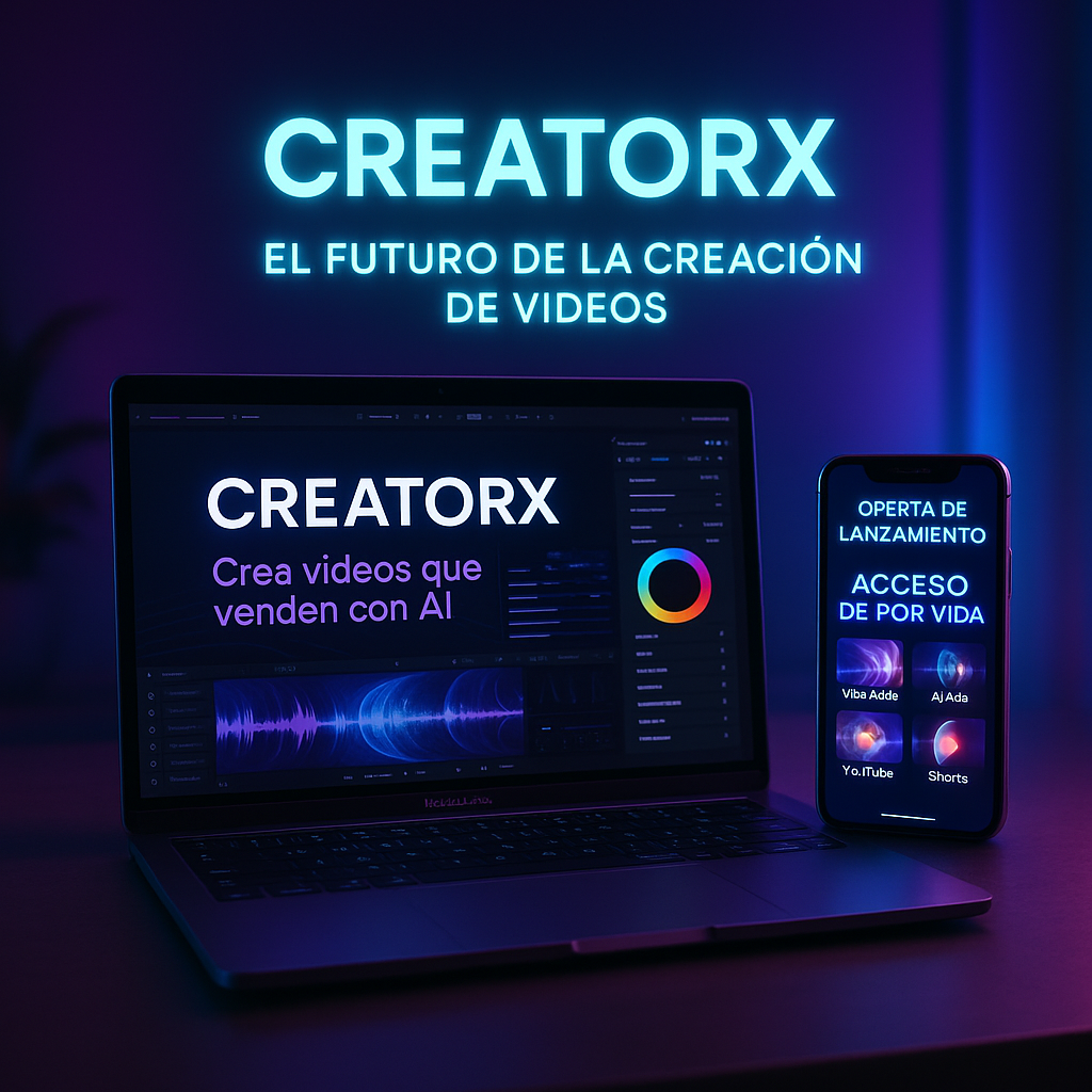 👉 CreatorX – Crea Videos con Inteligencia Artificial que Venden